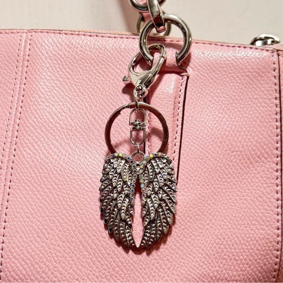 Accessories | New Jeweled Angel Wings Keychain Bag Charm Metal | Poshmark